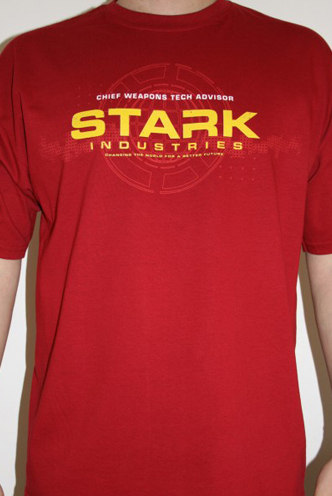 T-shirt - IRON MAN "STARK INDUSTRIES" Red | Funko Universe, Planet of ...