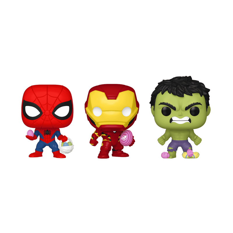 Carrot Pocket Pop! Marvel - 3 Easter Pack Spider-Man/ Iron Man/ Hulk ...