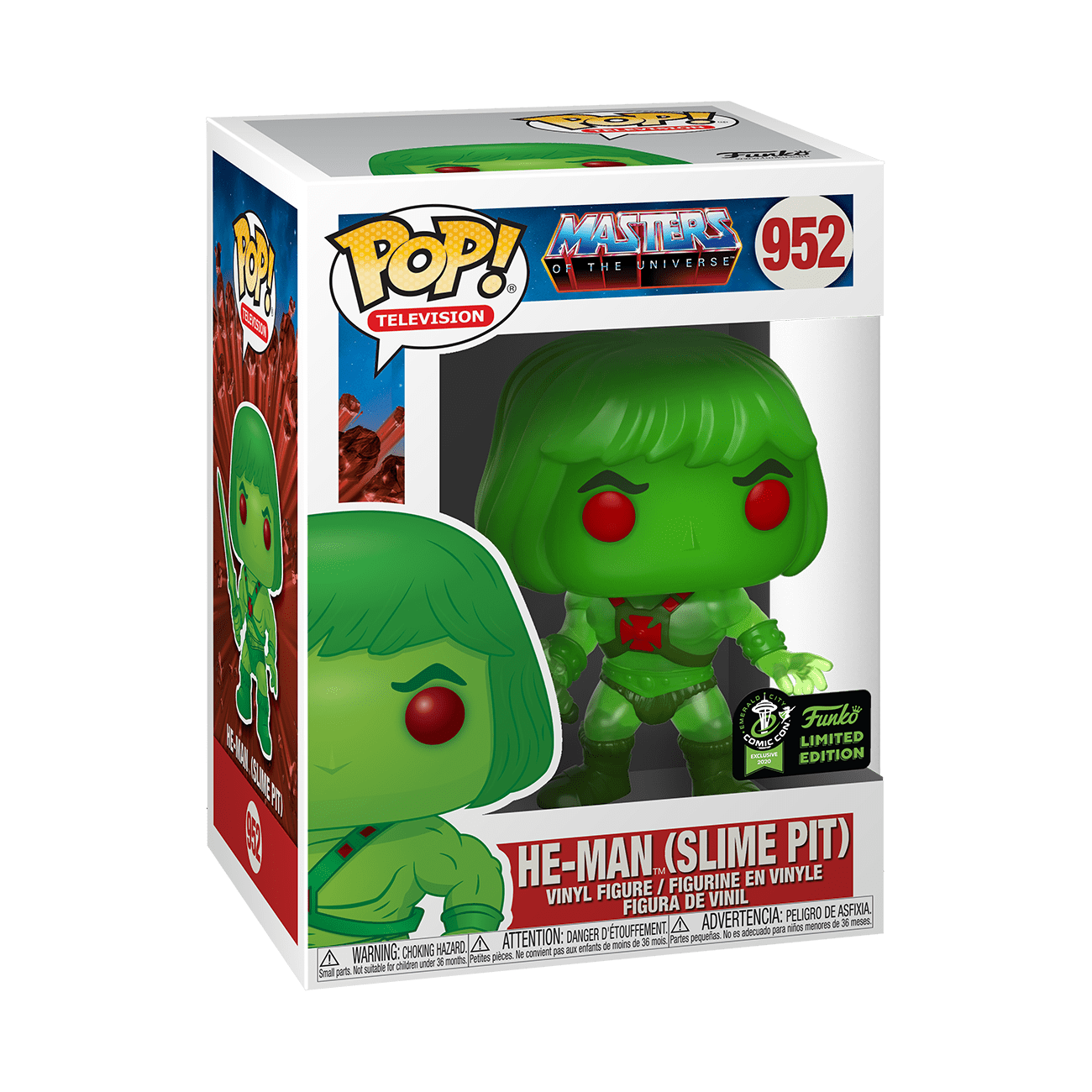 Pop! Animation: MOTU - He-Man (Slime Pit) ECCC 2020 Ex | Universo Funko ...